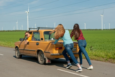 ⊳Starthilfe geben – Auto einfach anschieben? | Banner